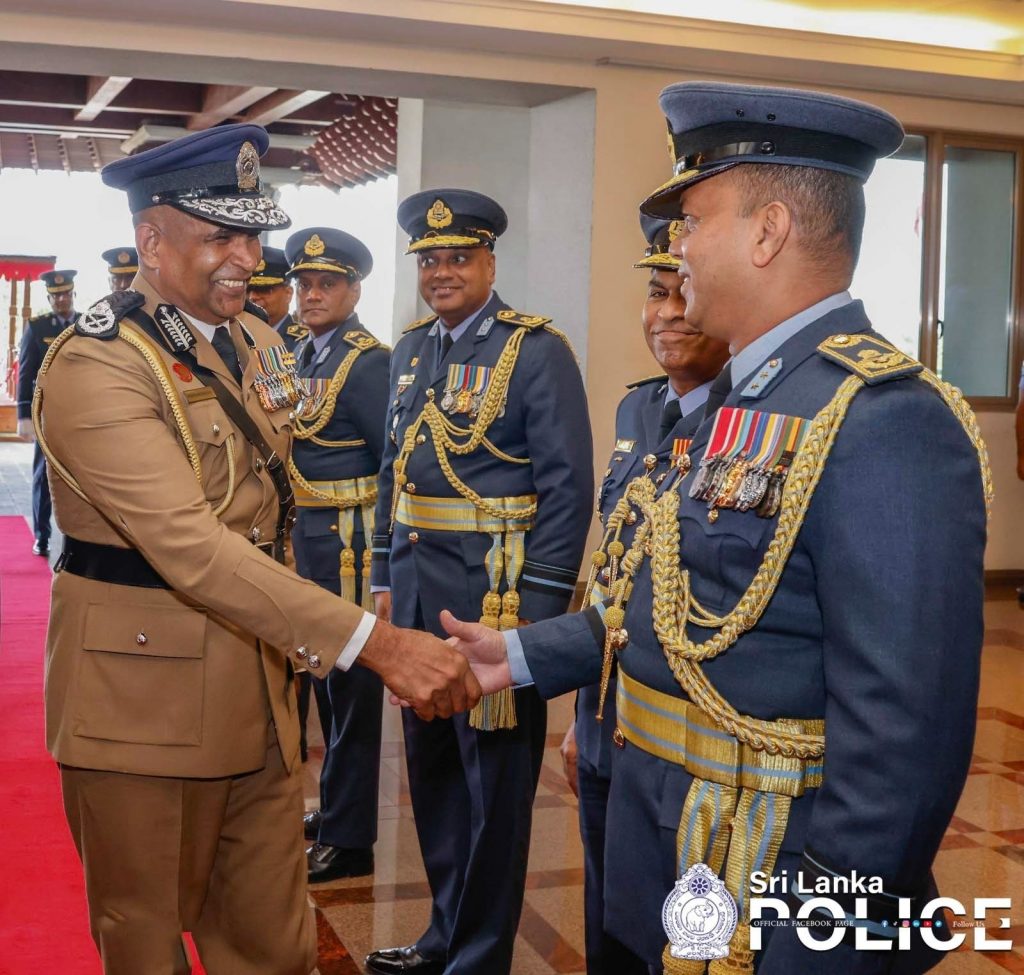Inspector General of Police calls on Commander of Air force – SRI LANKA ...